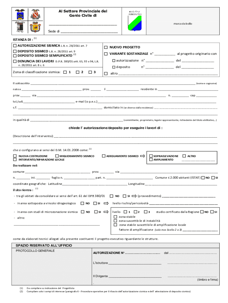 Compilabile Online Attuazione art. 14, commi 3 e 4, della L.R. n. 28 ...