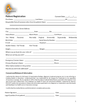Fillable Online Dental Pediatric New Patient Registration Fax Email Print - pdfFiller