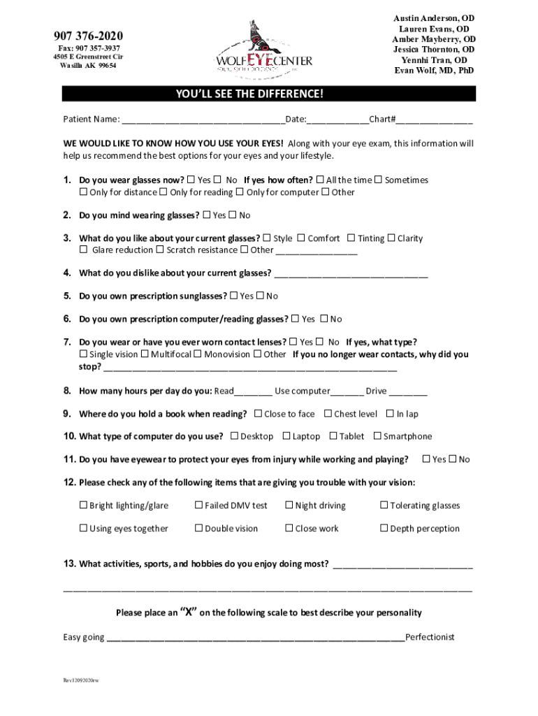 Fillable Online Fillable Online Contact Lens Fitting Fee Agreement ...