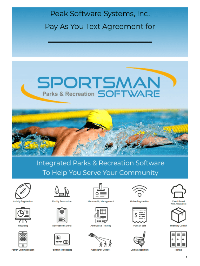Fillable Online Pay as You Text Agreement with Autopay Authorization ...