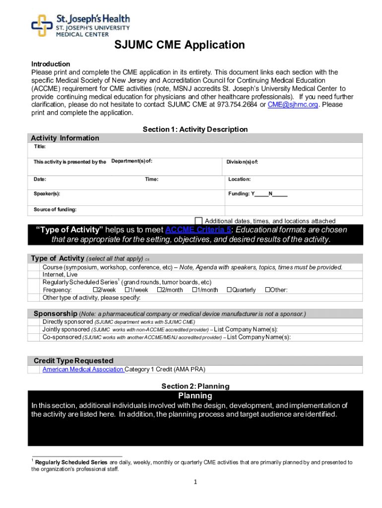 Fillable Online CME Application and Agreement Fax Email Print - pdfFiller