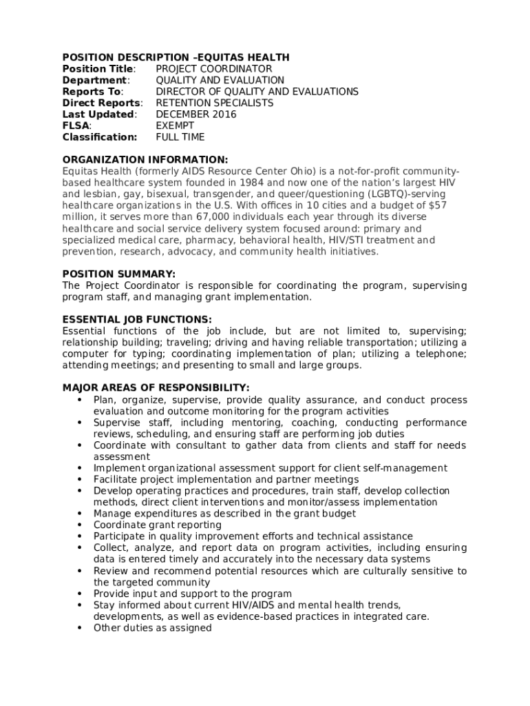 Project Coordinator.docx Doc Template | pdfFiller