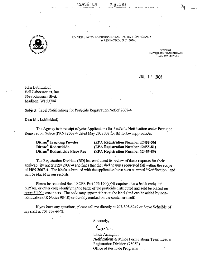 Fillable Online U.S. EPA, Pesticide Product Label, DITRAC RODENTICIDE ...