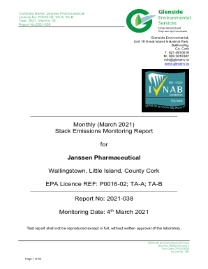 Fillable Online Stack Emissions Monitoring Report Fax Email Print ...