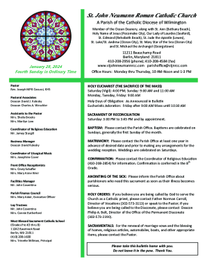 Fillable Online List of churches in the Roman Catholic Diocese ... Fax ...