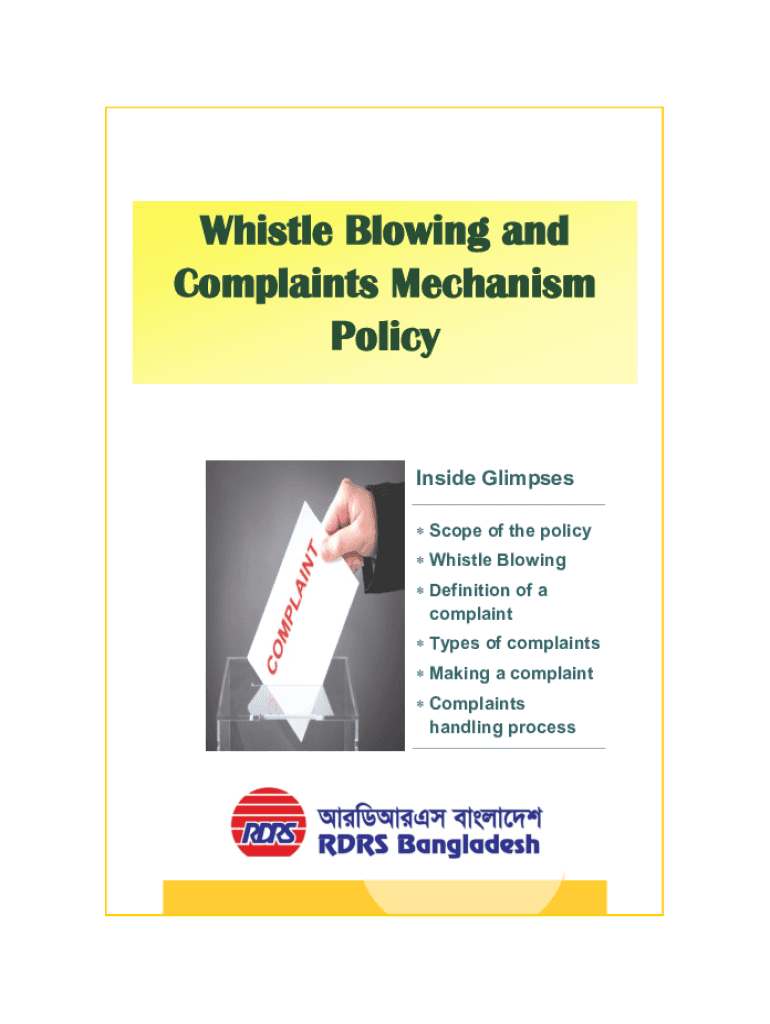 Fillable Online Whistleblowing or grievance?Protect - Speak up stop ...