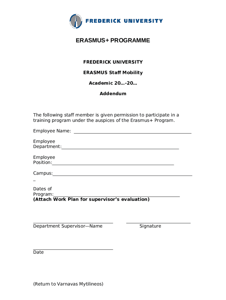 ERASMUS Teachers Mobility Certificate Doc Template | pdfFiller