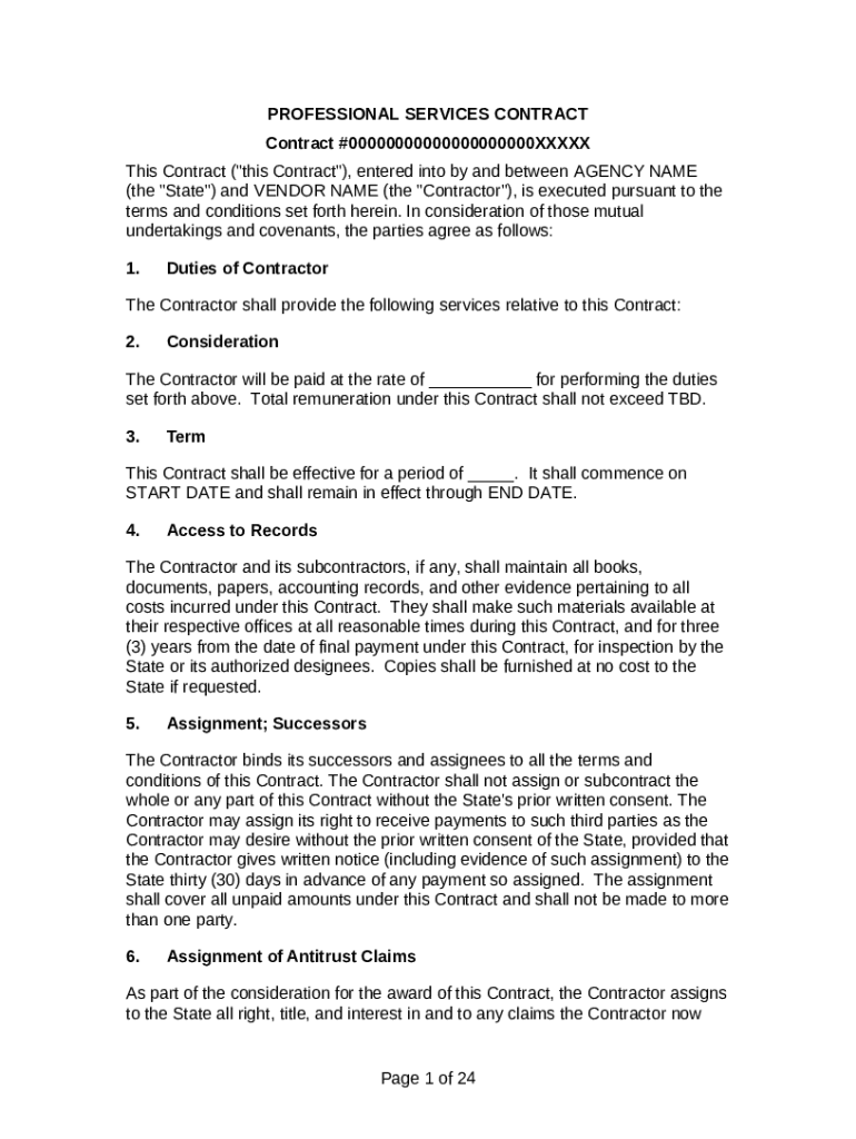 This Contract shall be effective for a period of Doc Template | pdfFiller