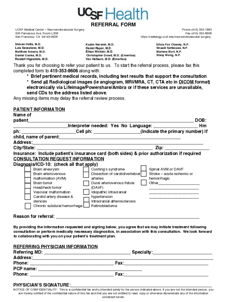 Fillable Online REFERRAL FORM copy.docx Fax Email Print - pdfFiller