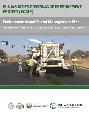Fillable Online pcgip urbanunit gov environmental and social management ...