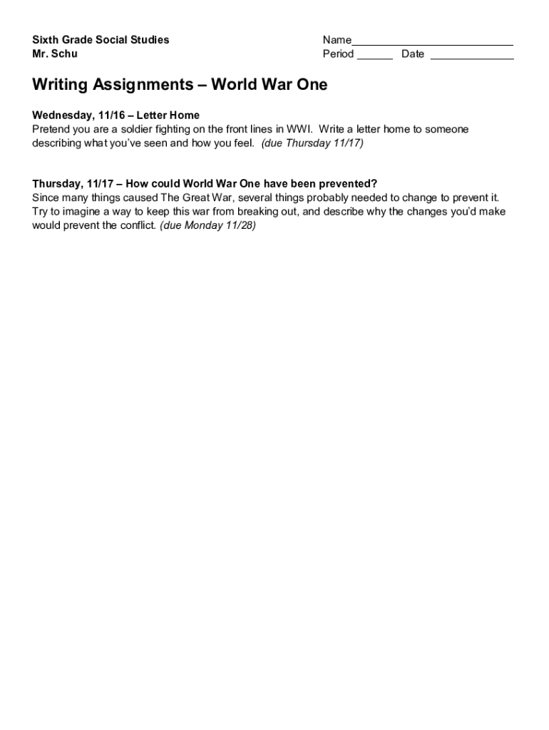 Fillable Online Life in the Trenches - Soldiers Letters Home Fax Email ...