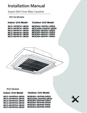 Fillable Online INSTALLATION MANUAL - Daikin AC Fax Email Print - pdfFiller