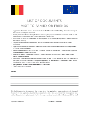 Fillable Online 1 visa application forms duly completed and signed (to ...