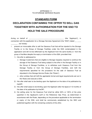 Fillable Online How to use the mandatory form Declarations by the ...