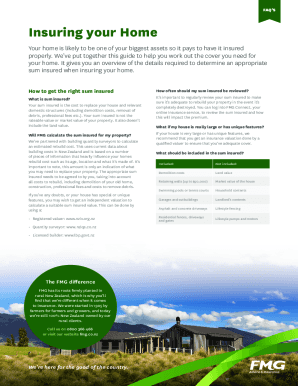 Fillable Online Home insurance questions for first-time homeowners ...