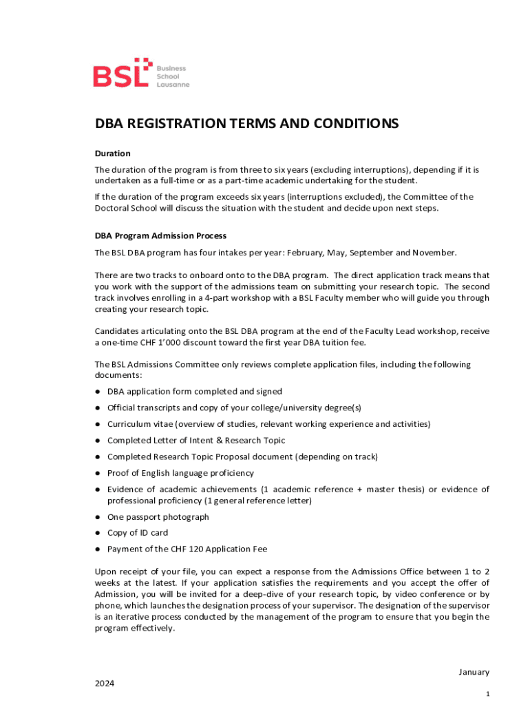 Fillable Online 5 - Periods of registration and changes to registration ...