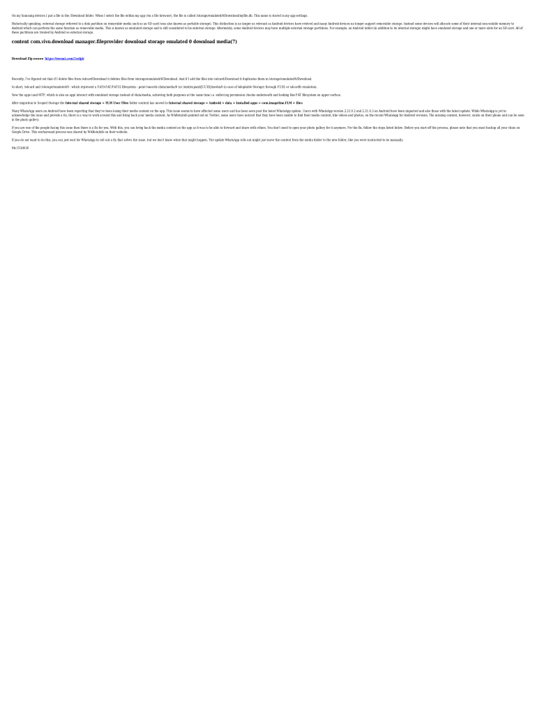 Fillable Online Saving file under /Download gives name /storage/emulated ... Fax Email Print ...