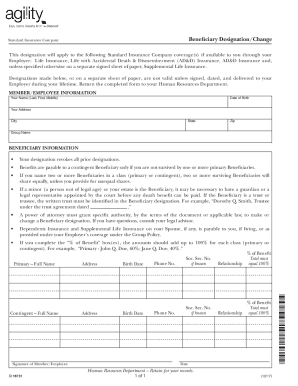 Fillable Online Beneficiary Designation/Change. Beneficiary Designation/Change Fax Email Print ...