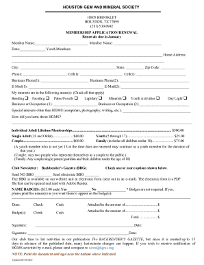 Fillable Online Membership - Become a member for events, classes ... Fax Email Print - pdfFiller