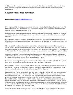 Fillable Online Dk Jambo Font Free Download Fax Email Print - pdfFiller