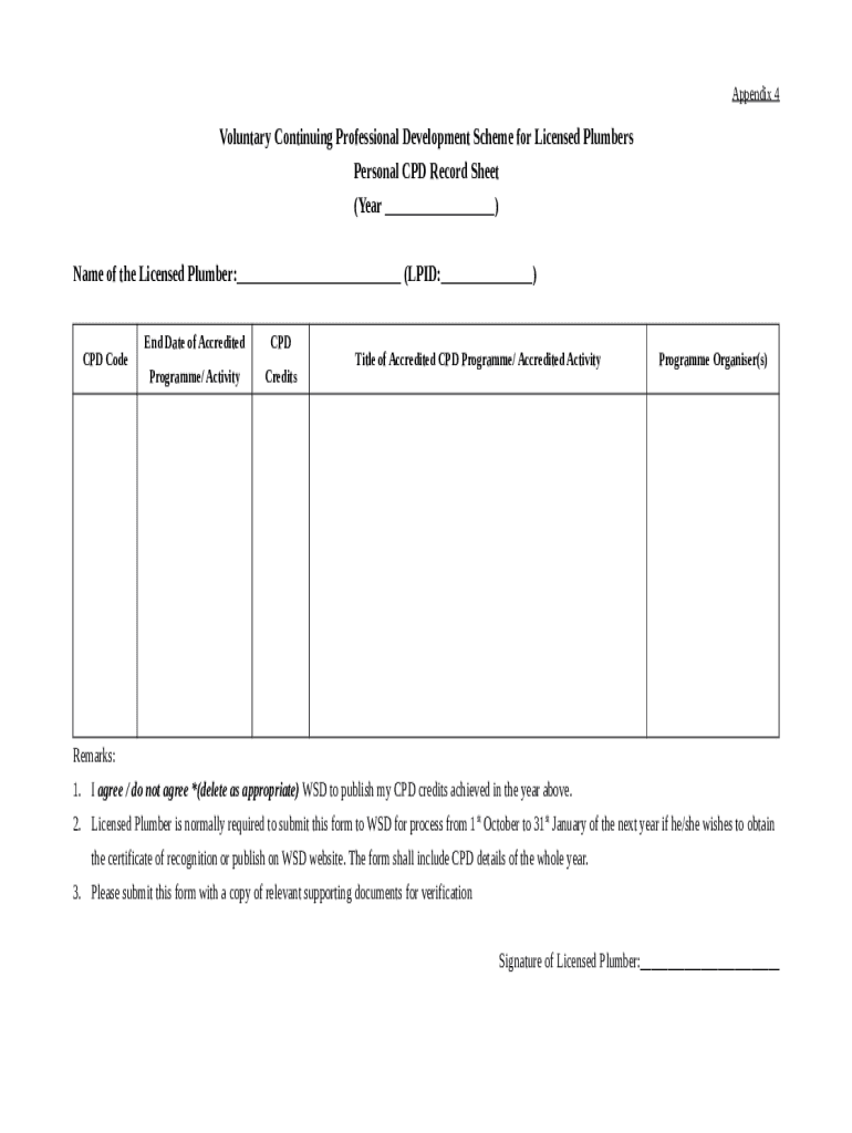 Voluntary Continuing Professional Development Scheme ... Doc Template ...
