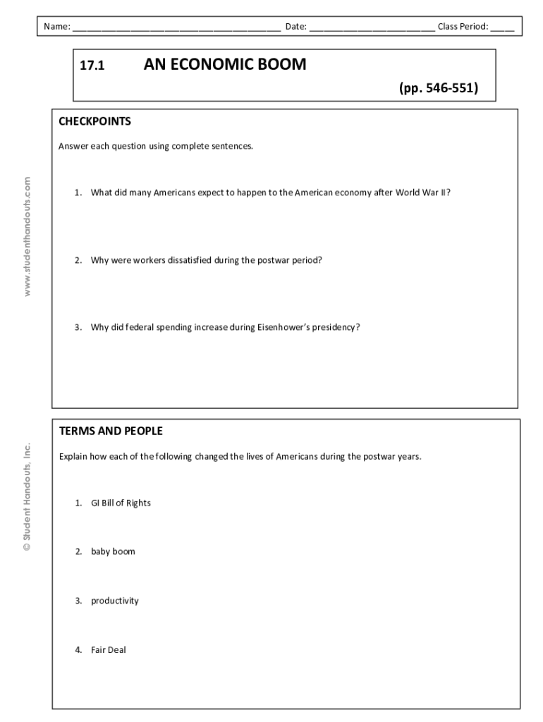 Fillable Online AN ECONOMIC BOOM Fax Email Print - pdfFiller