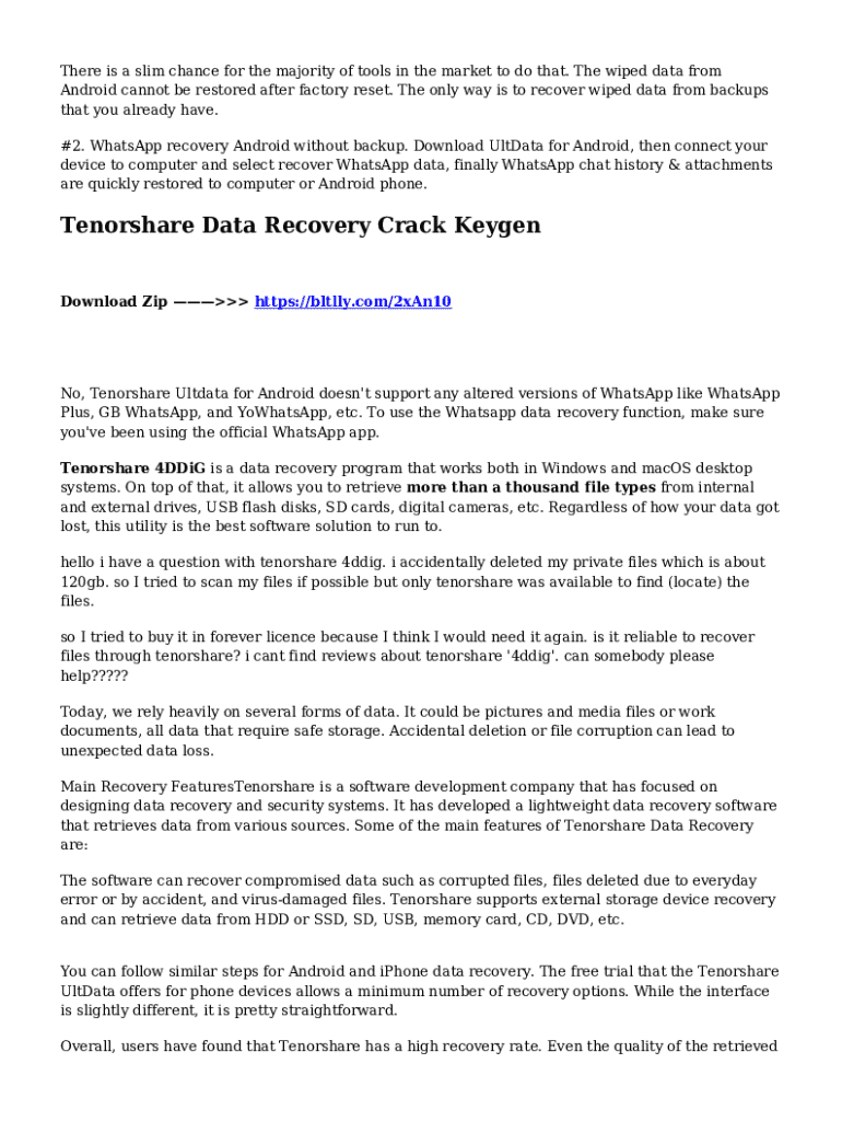 Fillable Online How to Recover Data After Factory Reset Android Phone ...