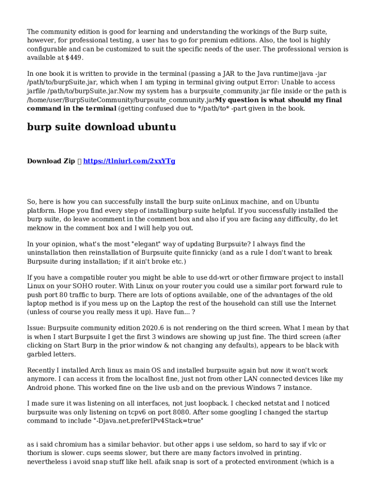 Fillable Online Do I need Burp Professional license to take Portswigger ...