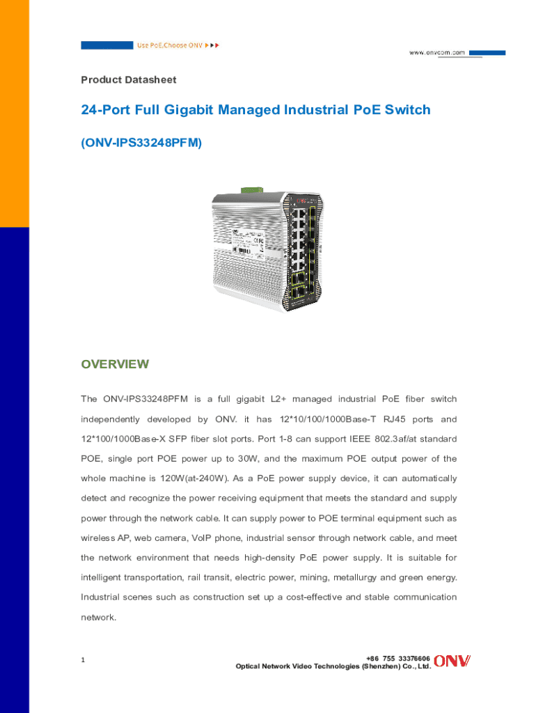 Fillable Online Product Datasheet - 24-Port Full Gigabit Managed ...