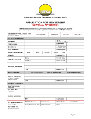 Fillable Online Local Municipality Application Form - Fill Online ...