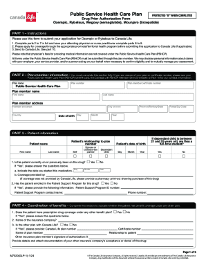 Fillable Online Public Service Health Care Plan - Drug Prior ...