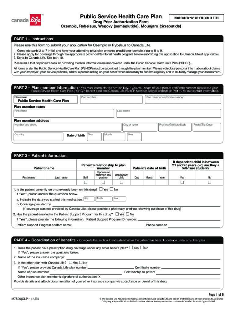 Fillable Online Public Service Health Care Plan - Drug Prior ...