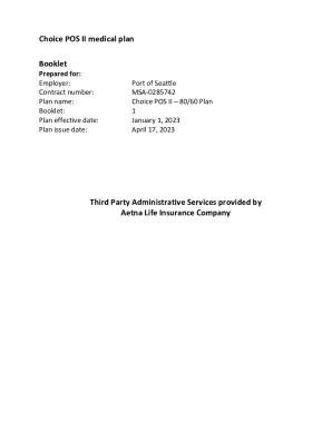 Fillable Online Choice POS II 80/60 Plan Fax Email Print - pdfFiller