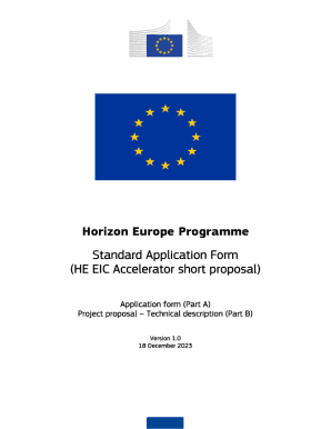 Fillable Online ec europa EIC Accelerator Full Proposal Template now ...