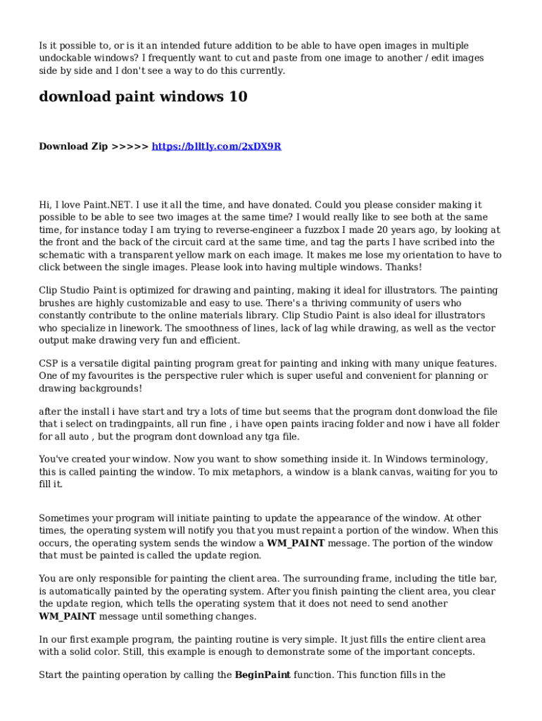 Fillable Online Download Paint Windows 10 Fax Email Print - pdfFiller