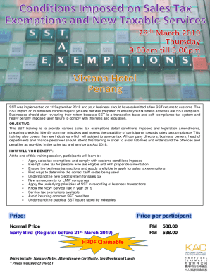 Fillable Online Sales & Service Tax (SST) in Malaysia Fax Email Print ...