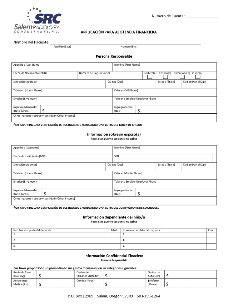 Completable En línea APLICACIN DE ASISTENCIA FINANCIERA PARA EL ... Fax Email Imprimir - pdfFiller