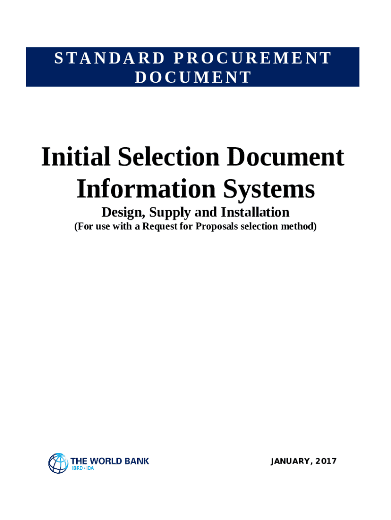 Initial Selection Document Ination Systems Doc Template | pdfFiller