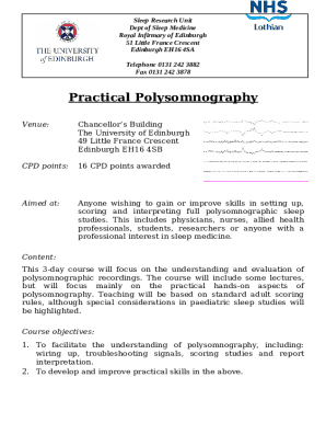 Practical Polysomnography Doc Template | pdfFiller