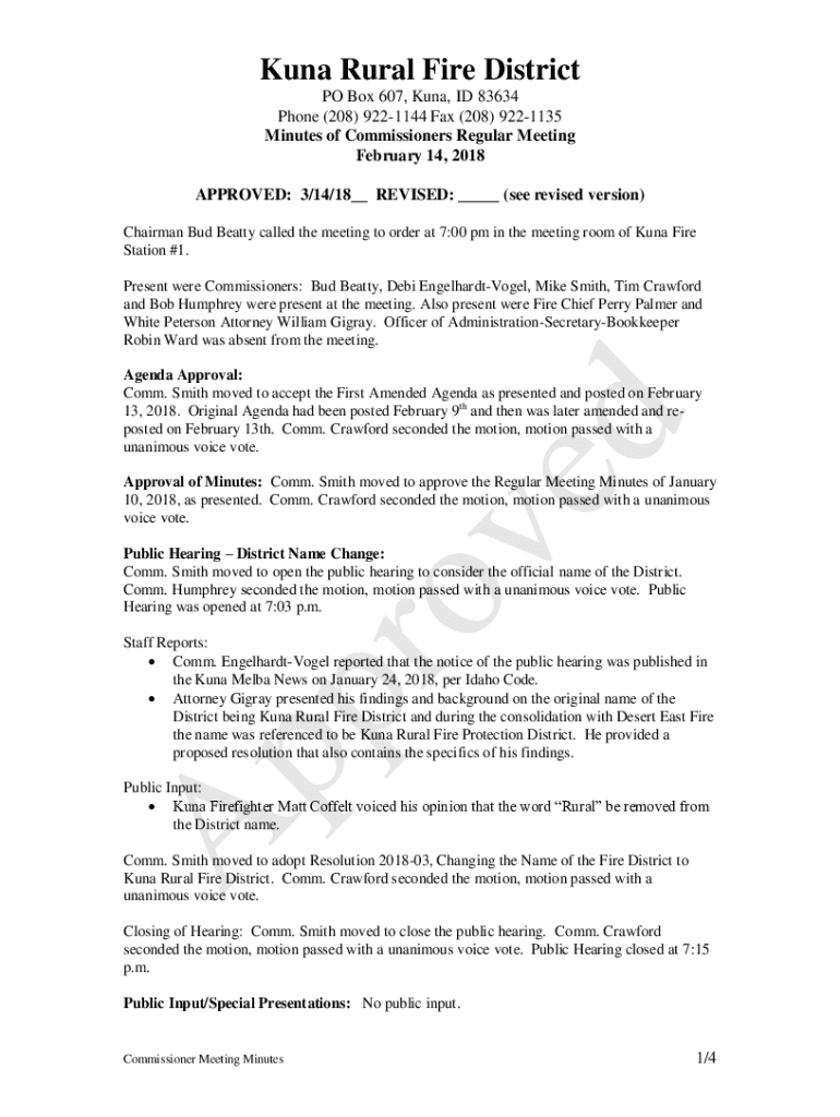 Fillable Online APPROVED: 3/14/18 REVISED: (see revised version) Fax ...