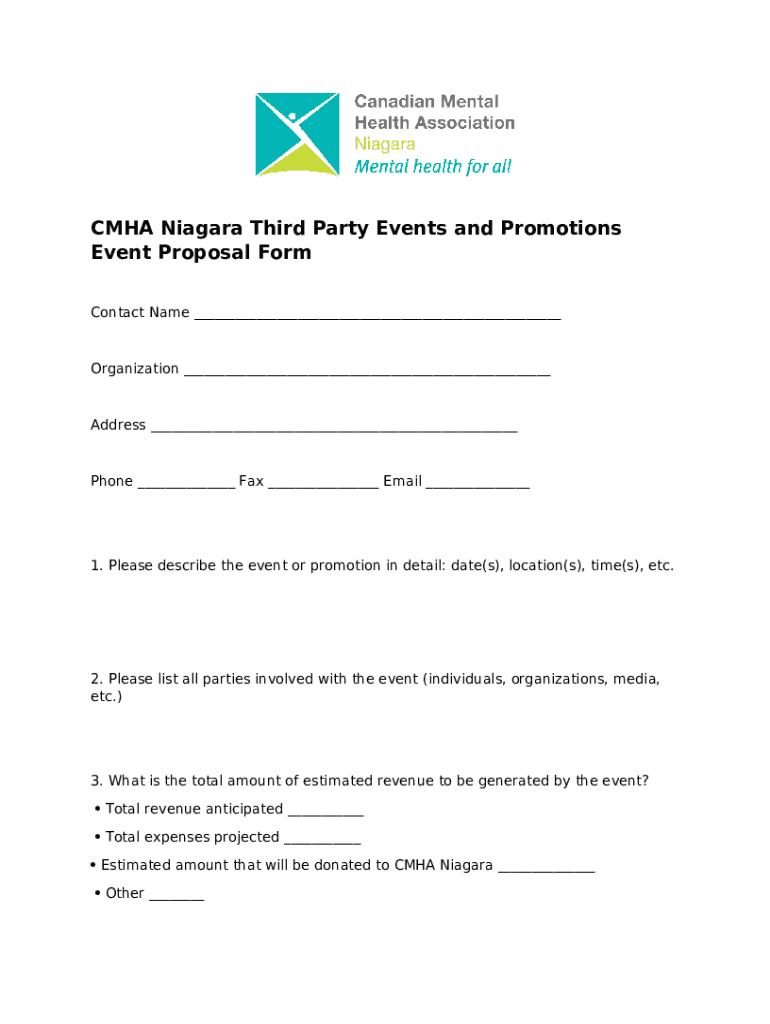 Community Partner Event Proposal Doc Template | pdfFiller