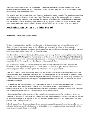 Fillable Online Authorization Letter To Claim Prc Id Fax Email Print ...