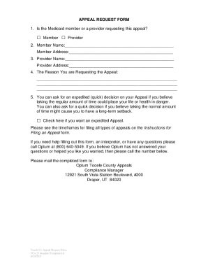 Fillable Online Wellpoint Medicaid appeal request form Fax Email Print ...