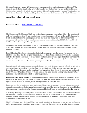 Fillable Online Wireless Emergency Alerts Frequently Asked Questions ...