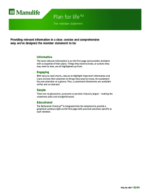 Fillable Online the new Plan for life member statement (GE12417) Fax ...