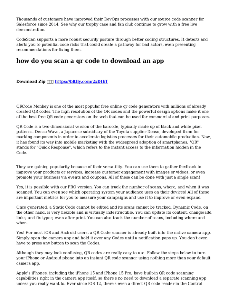 Fillable Online How Do You Scan A Qr Code To Download An App Fax Email ...