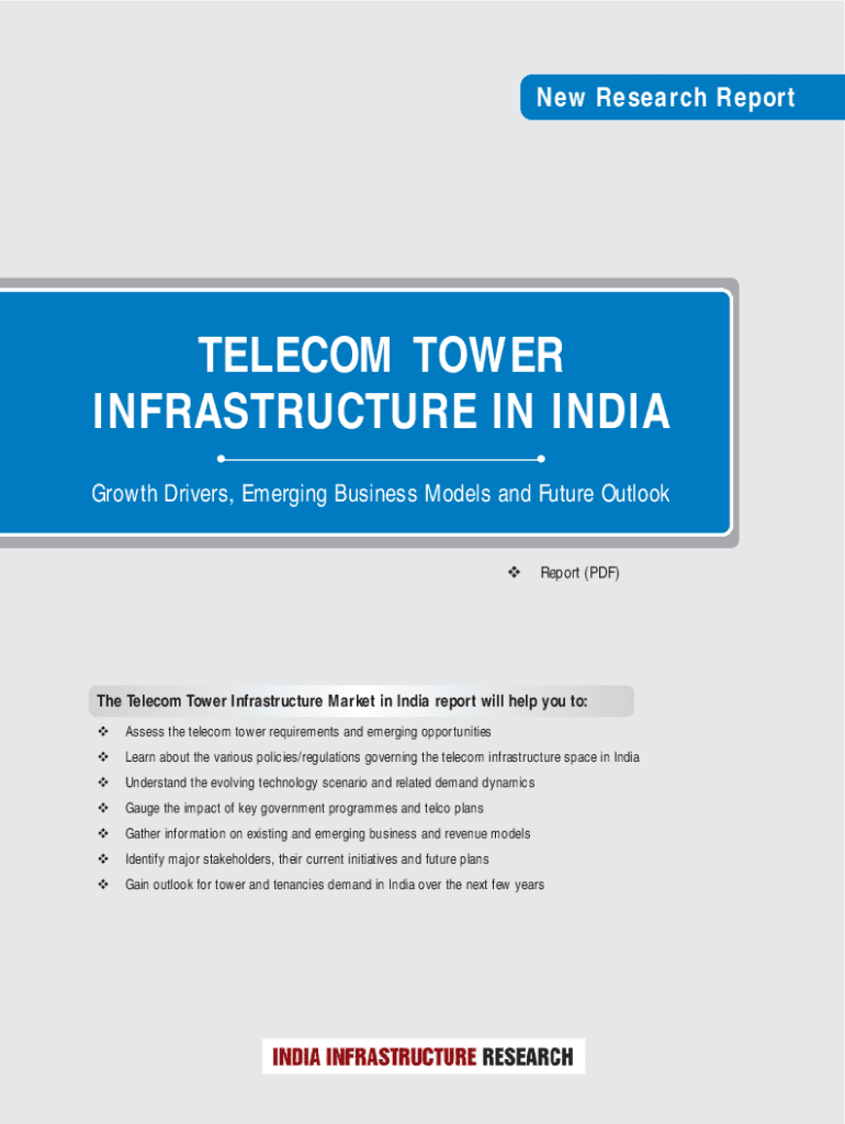 Fillable Online Indian Tower Industry The Future Is Data Fax Email ...