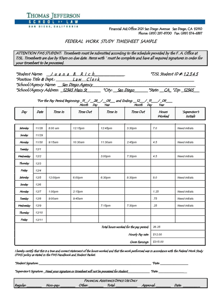 Fillable Online Work Study Application Form Templates Fax Email Print ...