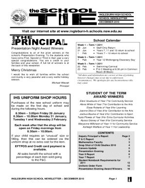 Fillable Online IHS UNIFORM SHOP HOURS Fax Email Print - pdfFiller