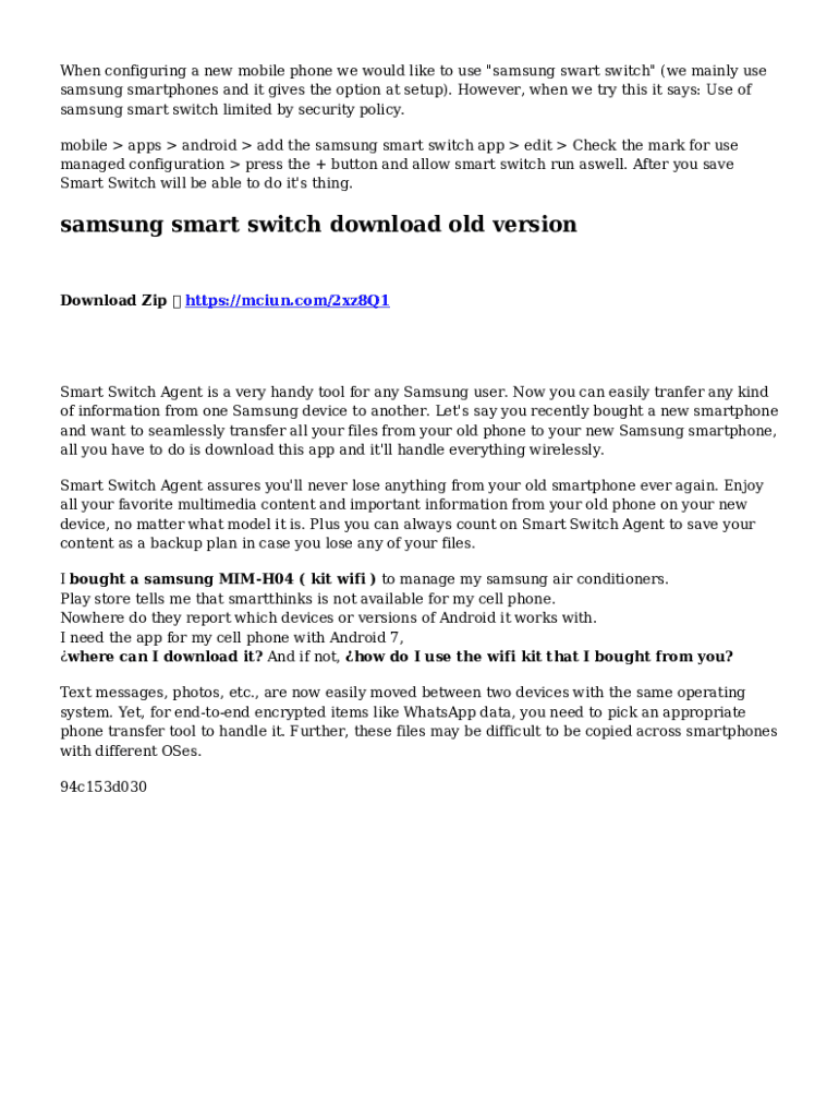 Fillable Online Top 6 Ways to Fix Samsung Smart Switch Not Working Fax ... Fillable Online Top 6 Ways to Fix Samsung Smart Switch Not Working Fax ...